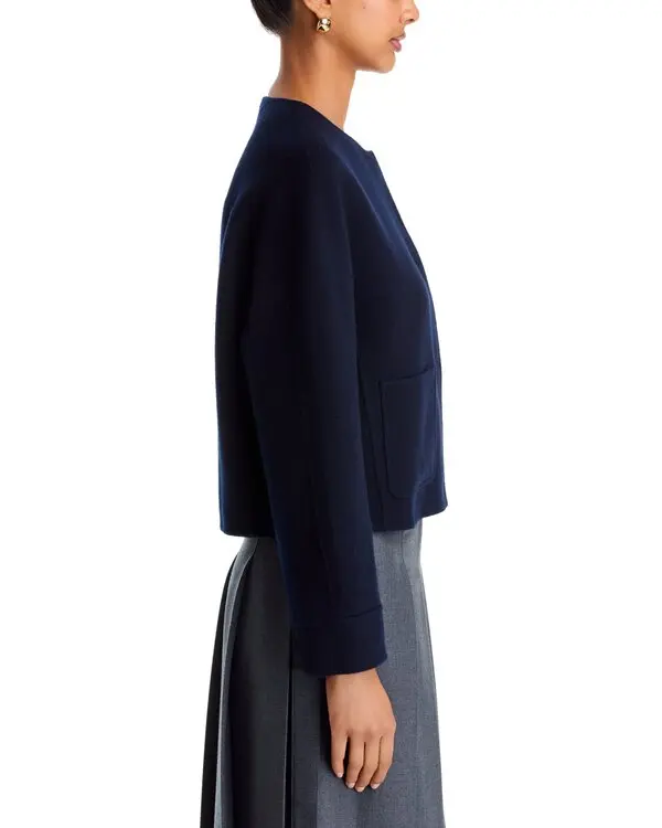 Lafayette 148 New York Wool & Cashmere Collarless Jacket