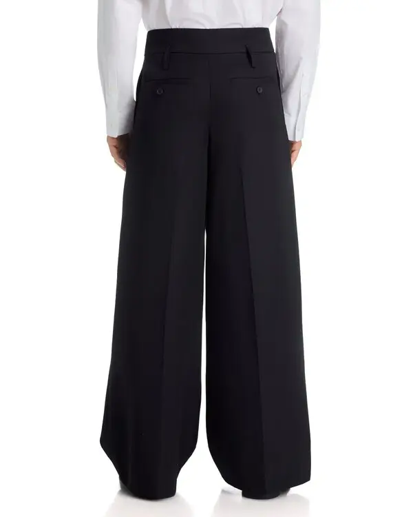 Simone Rocha Relaxed Wide Leg Pleated Pants