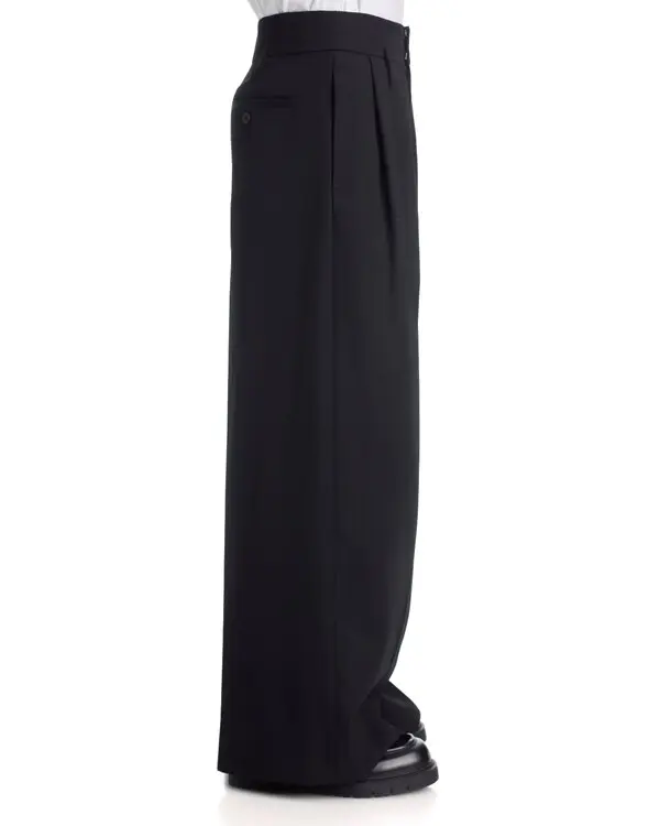 Simone Rocha Relaxed Wide Leg Pleated Pants