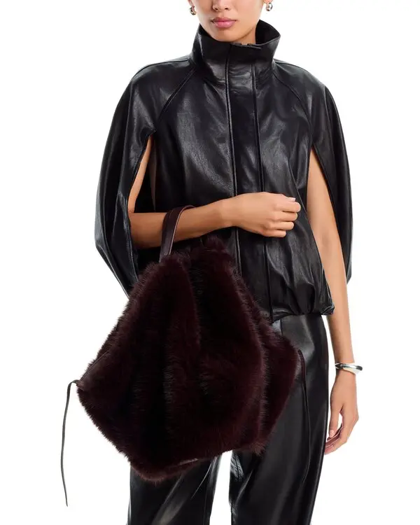 3.1 Phillip Lim Luna Medium Faux Fur Hobo Bag
