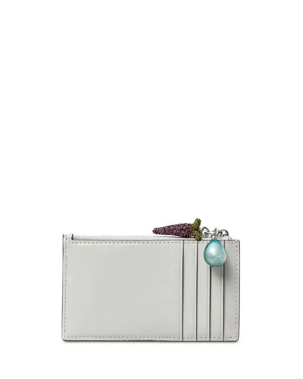 Tory Burch Kira Diamond Quilt Charm Leather Card Case