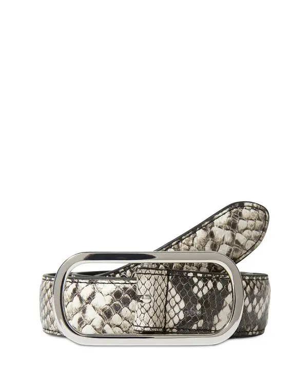 Veronica Beard Loop Embossed Leather Belt