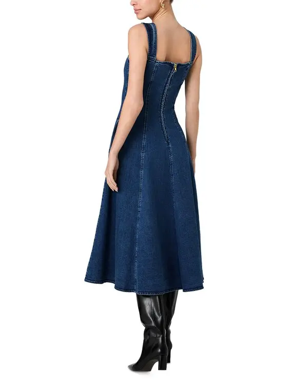 French Connection Delancey" Denim Midi Dress