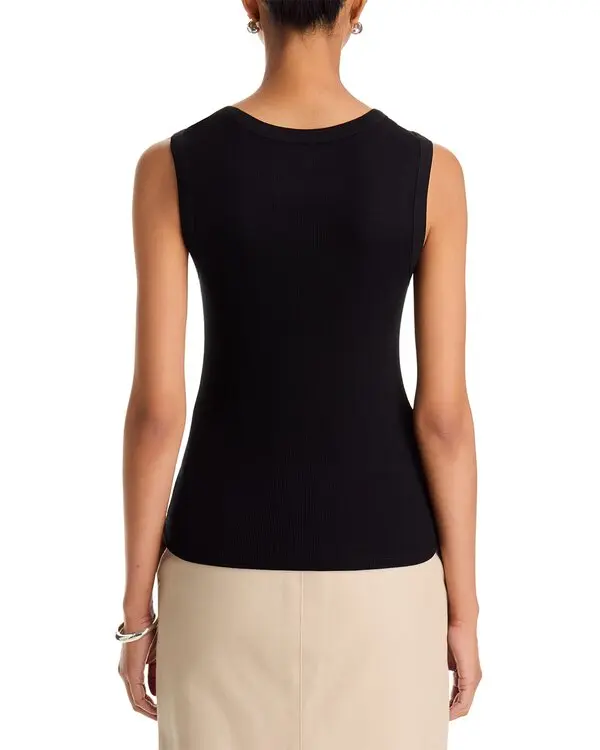 Majestic Filatures Soft Touch Ribbed Crewneck Tank Top