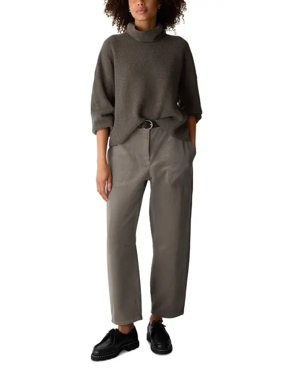 Eileen Fisher Cotton Stretch Corduroy Ankle Pants