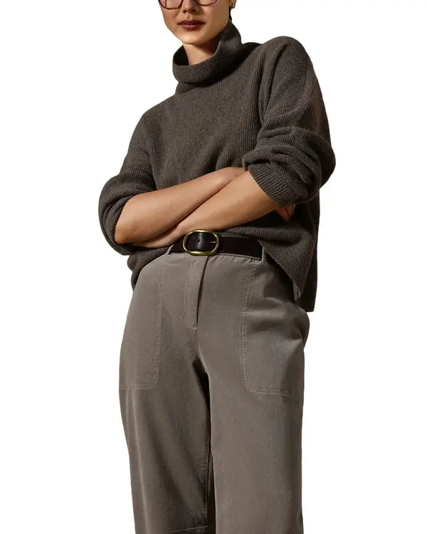 Eileen Fisher Cotton Stretch Corduroy Ankle Pants