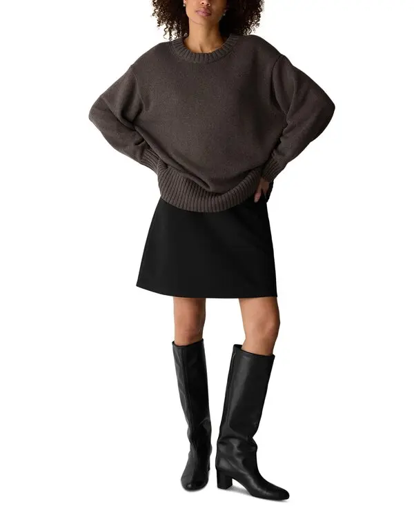Eileen Fisher Flex Ponte Flared Mini Skirt