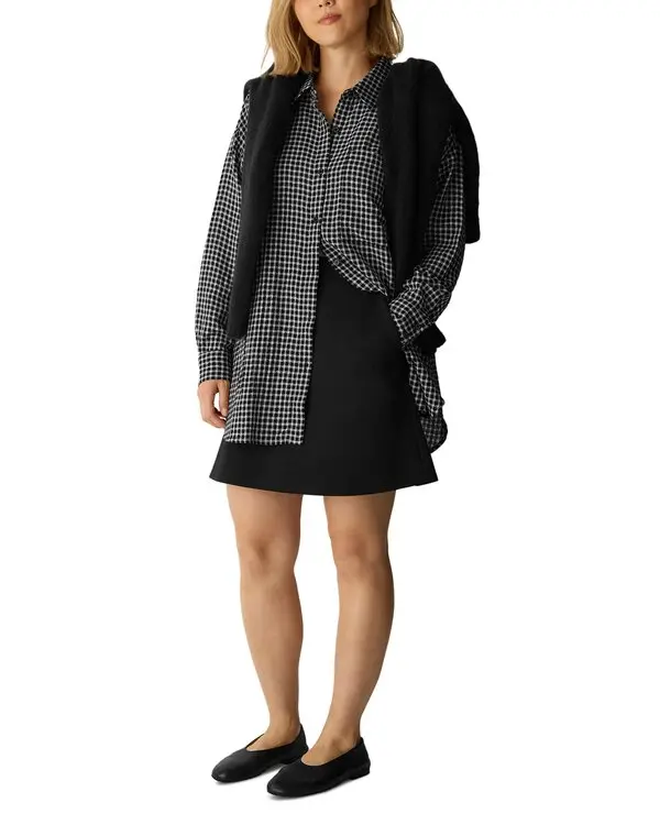 Eileen Fisher Flex Ponte Flared Mini Skirt