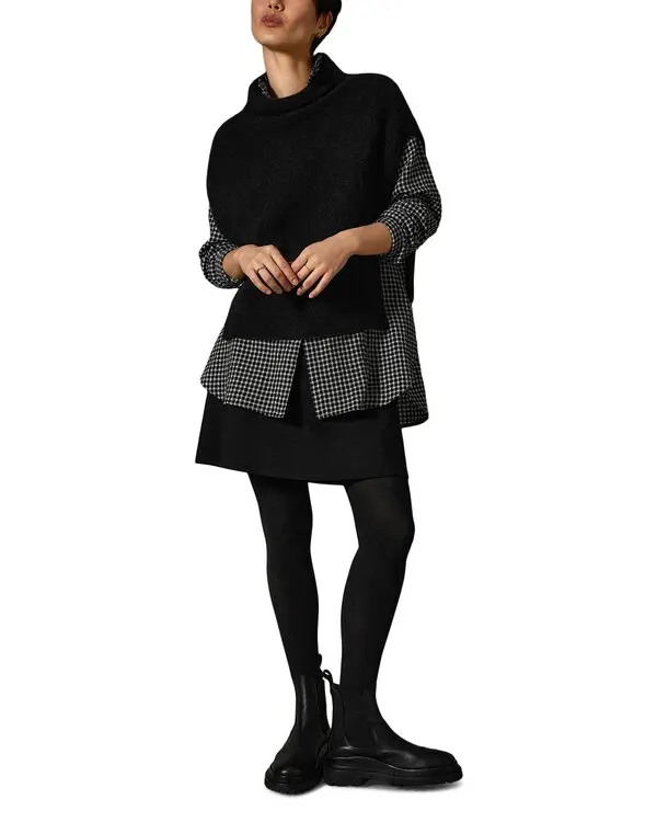 Eileen Fisher Flex Ponte Flared Mini Skirt