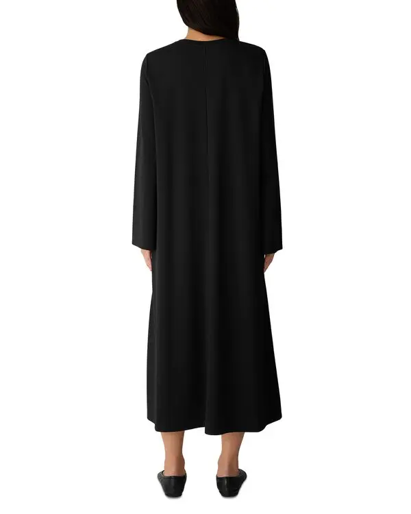 Eileen Fisher Extra Fine Ponte Crewneck Maxi Dress