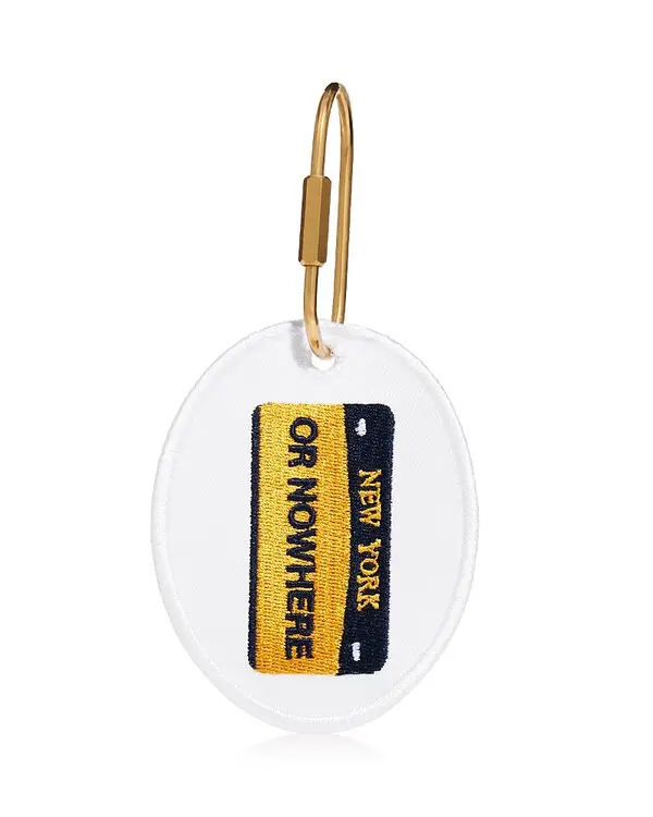 ABBODE New York Or Nowhere Embroidered Bag Charm