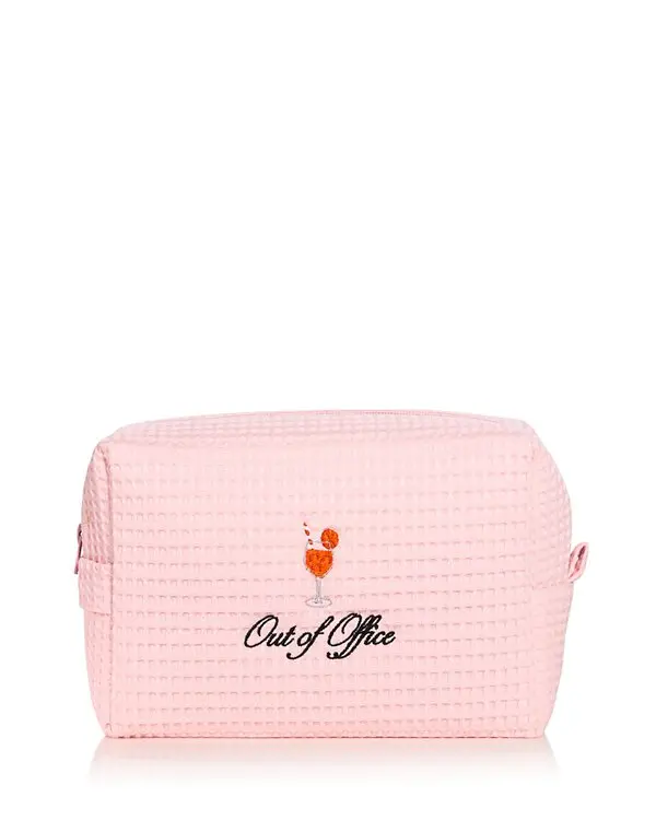ABBODE Waffle Cotton Blend Pouch - Blush