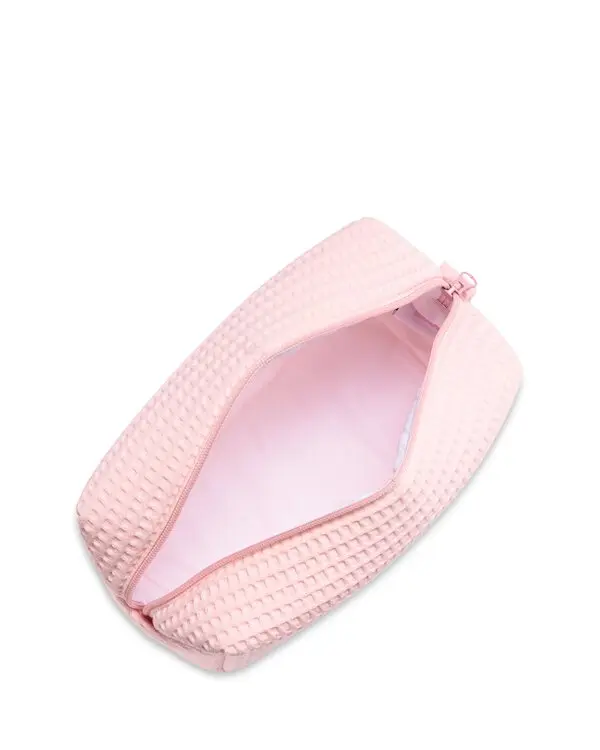 ABBODE Waffle Cotton Blend Pouch - Blush