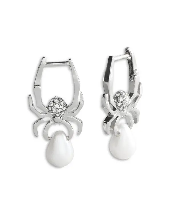 Baublebar Verbena Pave & Imitation Pearl Web Earrings, Set Of 3
