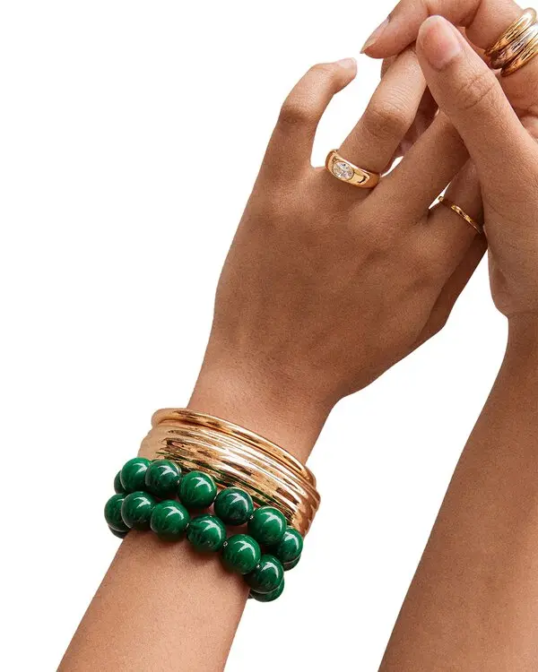 Baublebar Jane Beaded Statement Slider Bracelet - Green