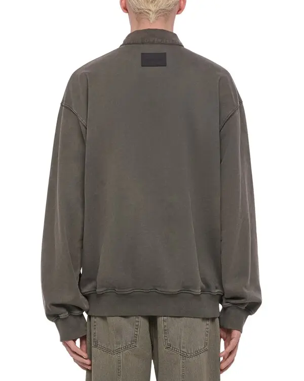 Helmut Lang Garment Dyed Terry Polo In Compact French Terry
