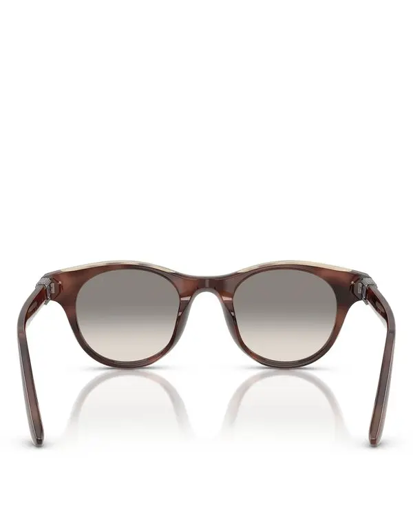 Brunello Cucinelli Pigalle Round Sunglasses, 45mm