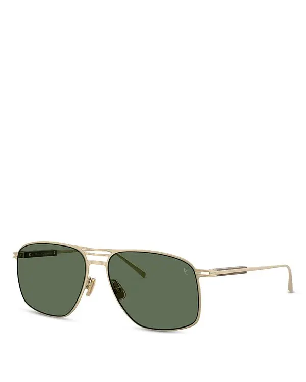 Brunello Cucinelli Rectangular Sunglasses, 56mm - Gold