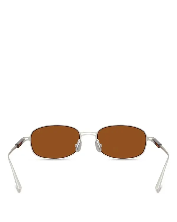 Brunello Cucinelli Oval Sunglasses, 51mm