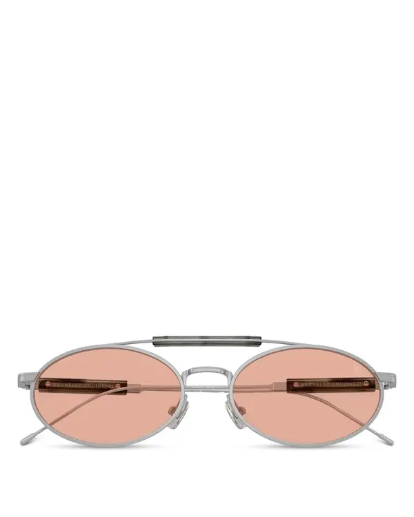 Brunello Cucinelli Round Sunglasses, 55mm