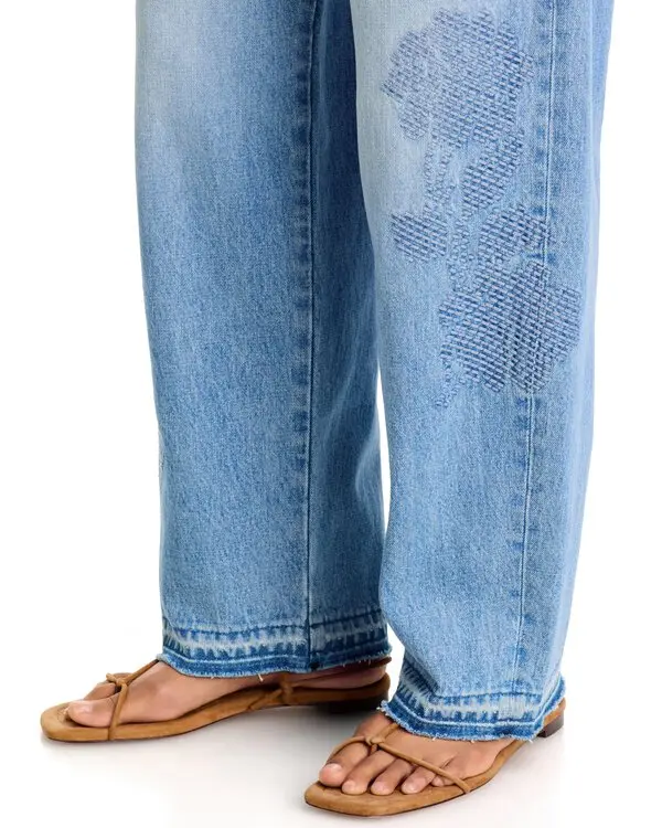 Johnny Was High Rise Barrel Jeans