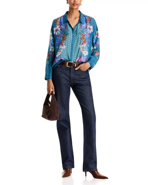 Johnny Was Luisa Silk Shirt