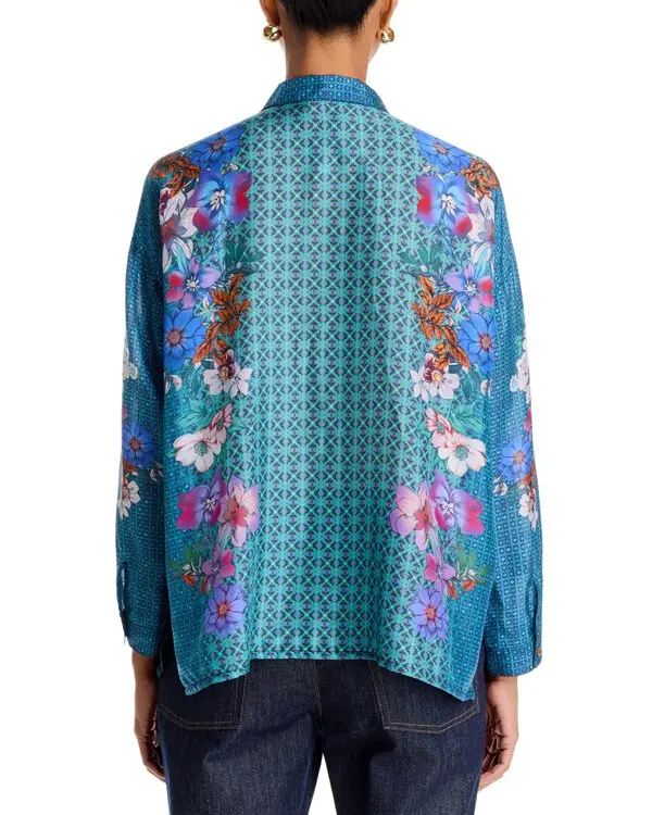 Johnny Was Luisa Silk Shirt