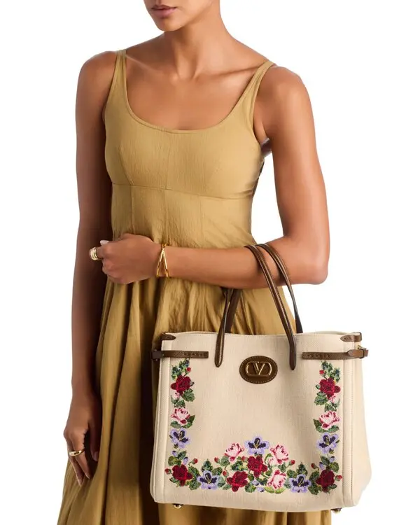 Valentino Garavani Antibes Medium Embroidered Tote
