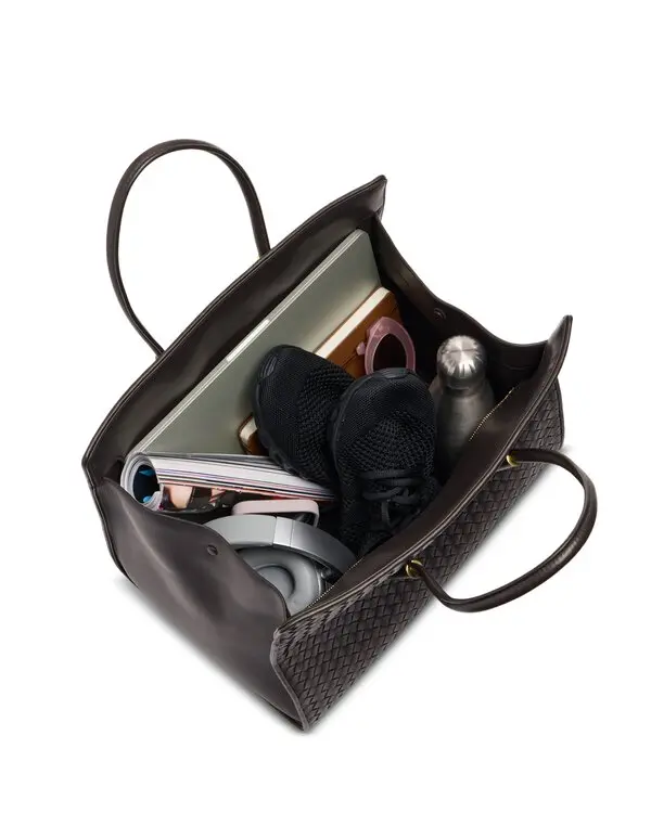 Bottega Veneta Barbara Intrecciato Leather Tote