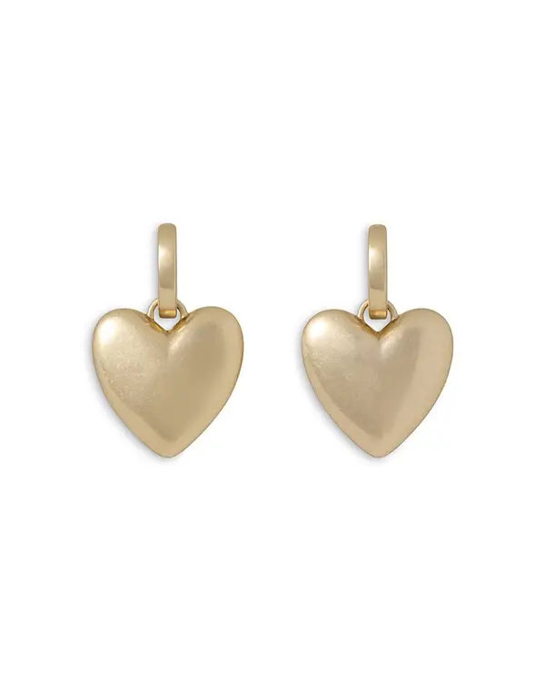 ROXANNE ASSOULIN The Token Small Heart Disc Drop Earrings - Gold