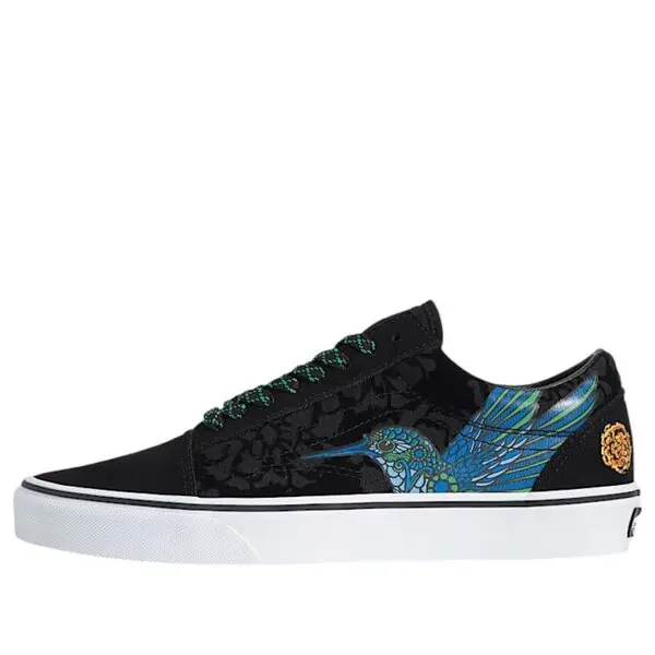 VANS Old Skool Dia De Los Muertos 'black Blue Green - Black/blue/green