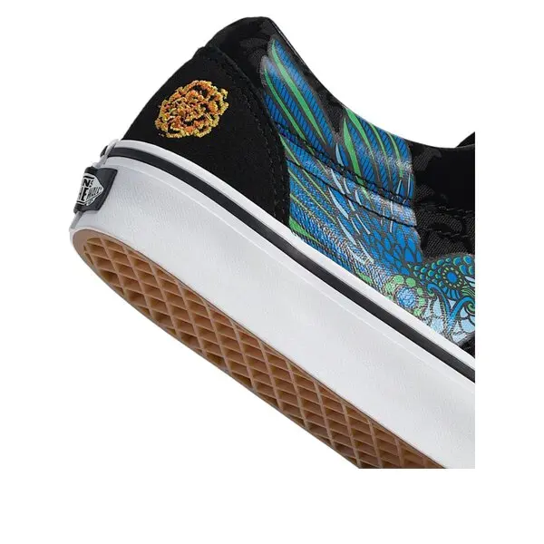 VANS Old Skool Dia De Los Muertos 'black Blue Green - Black/blue/green