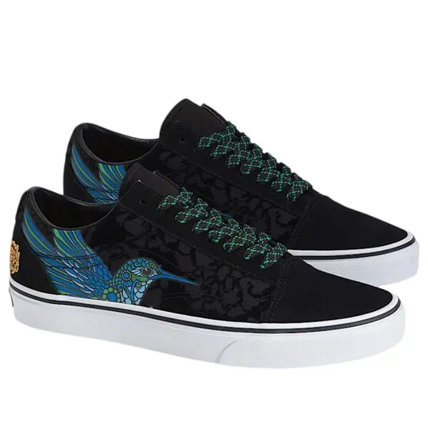 VANS Old Skool 'dia De Los Muertos' Sneakers - Black/blue/green