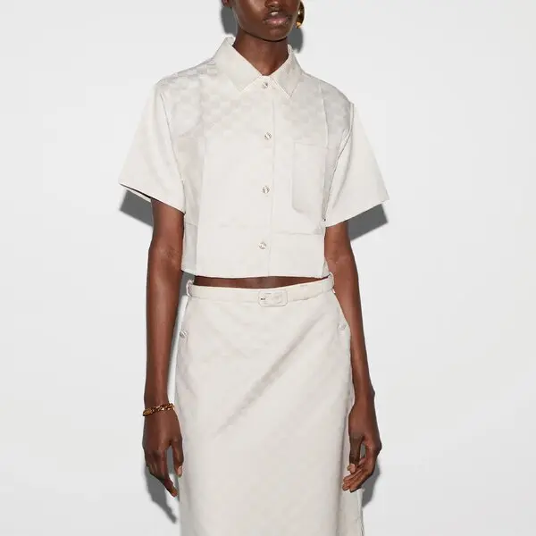 Gucci Gg Cotton Gabardine Shirt