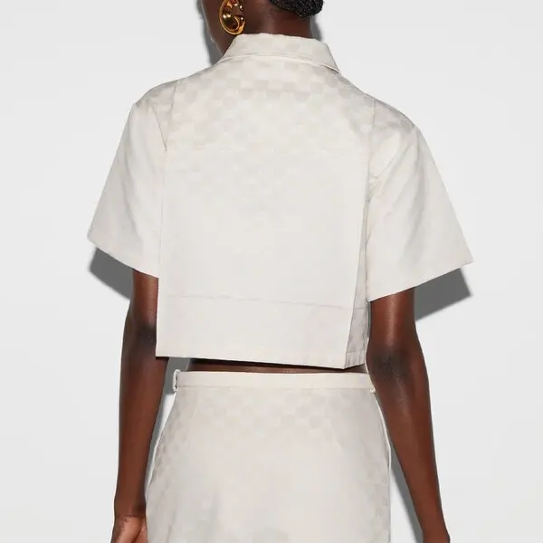 Gucci Gg Cotton Gabardine Shirt