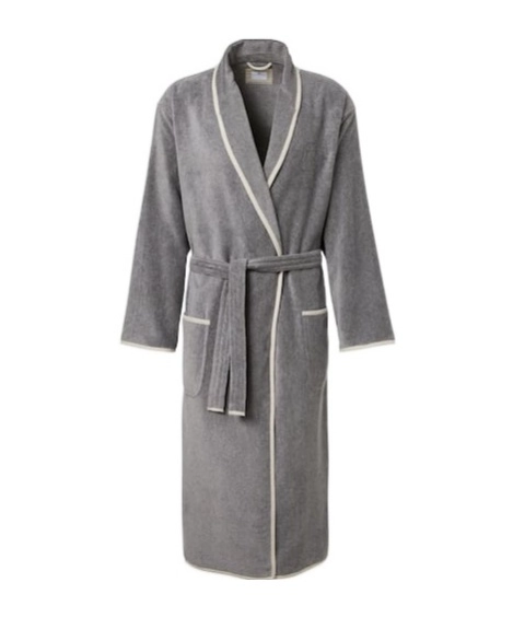Brunello Cucinelli Logo Linen-trimmed Cotton Terry Bathrobe