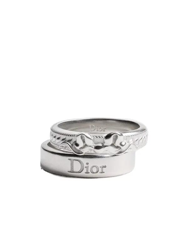 Dior Médaillon Ring Set - Silver