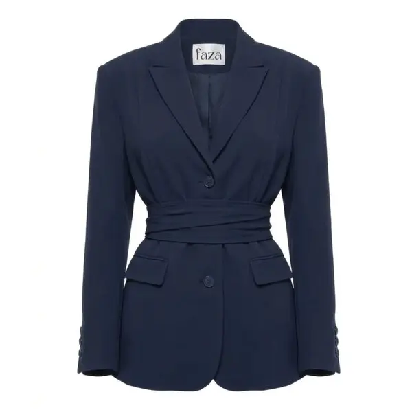 FAZA ATELIER The Aurora Tailored Oversized Blazer With Belt