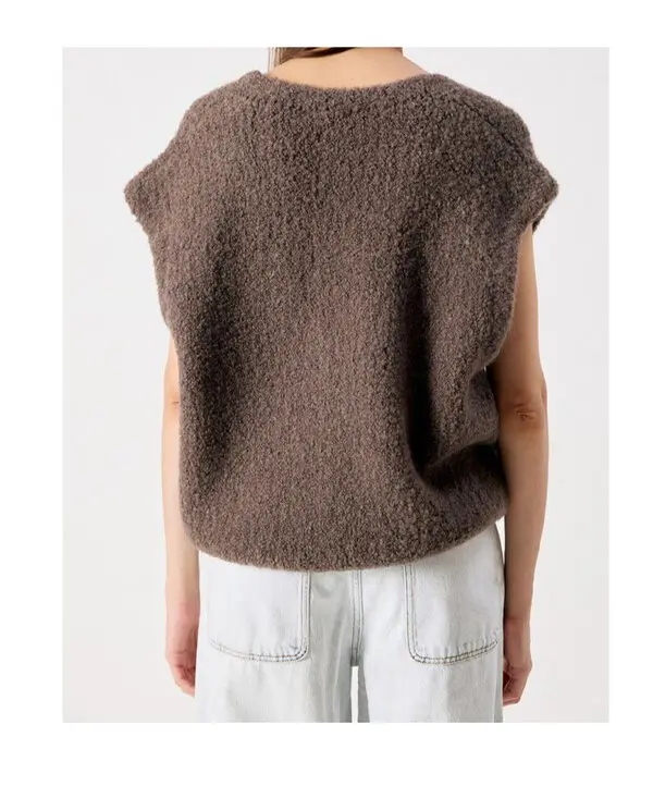 American Vintage Sleeveless Knit Cardigan