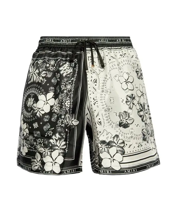 Amiri Bandana Floral Shorts