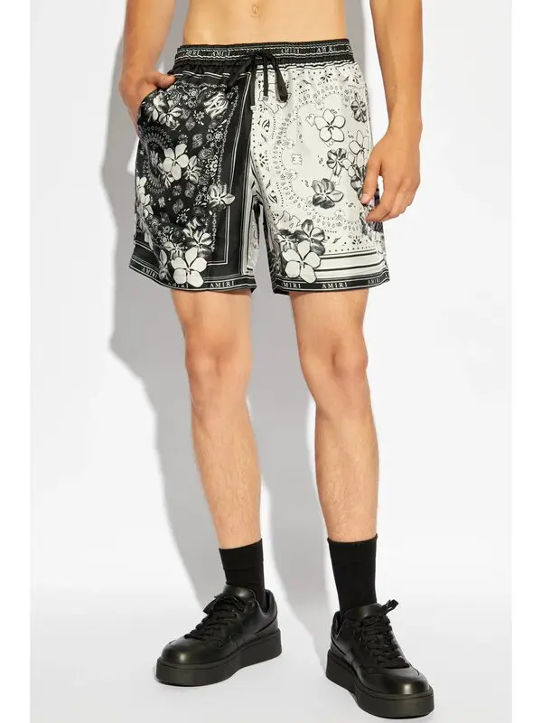 Amiri Bandana Floral Shorts