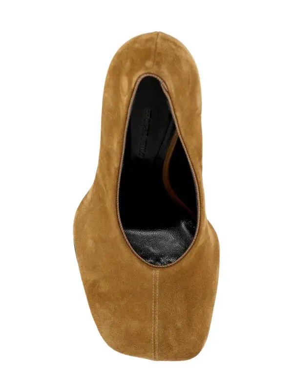 Phoebe Philo 90mm Suede Square-toe Pumps