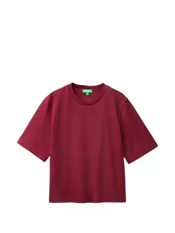 BENETTON Ribbed-trim T-shirt