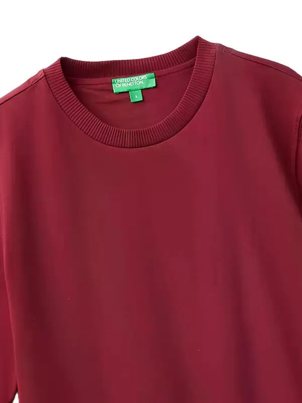 BENETTON Ribbed-trim T-shirt