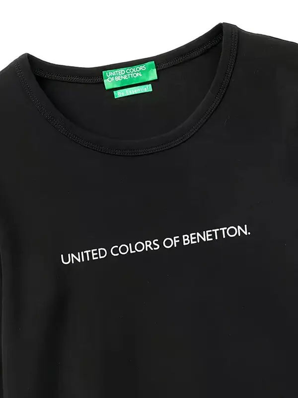 BENETTON Logo-print Long-sleeve T-shirt