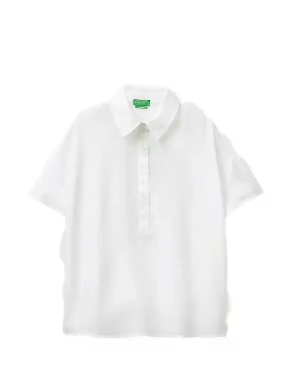 BENETTON Short-sleeved Button-up Blouse