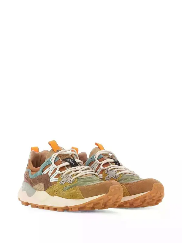 FLOWER MOUNTAIN Yamano 3 Panelled Sneakers - Brown