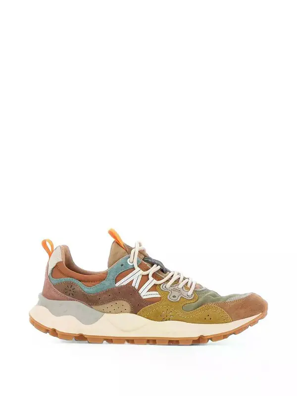 FLOWER MOUNTAIN Yamano 3 Panelled Sneakers - Brown