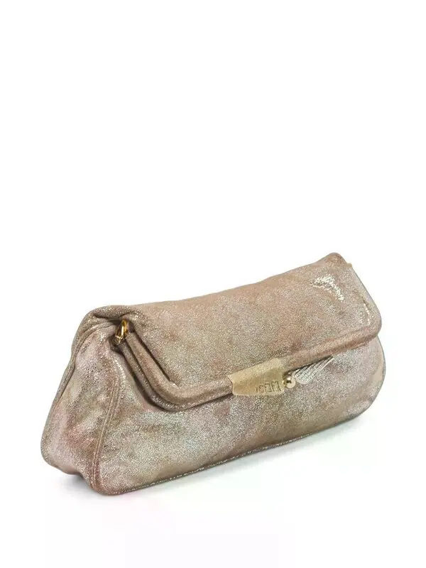 Fendi 2009 Borderline Suede Clutch Bag