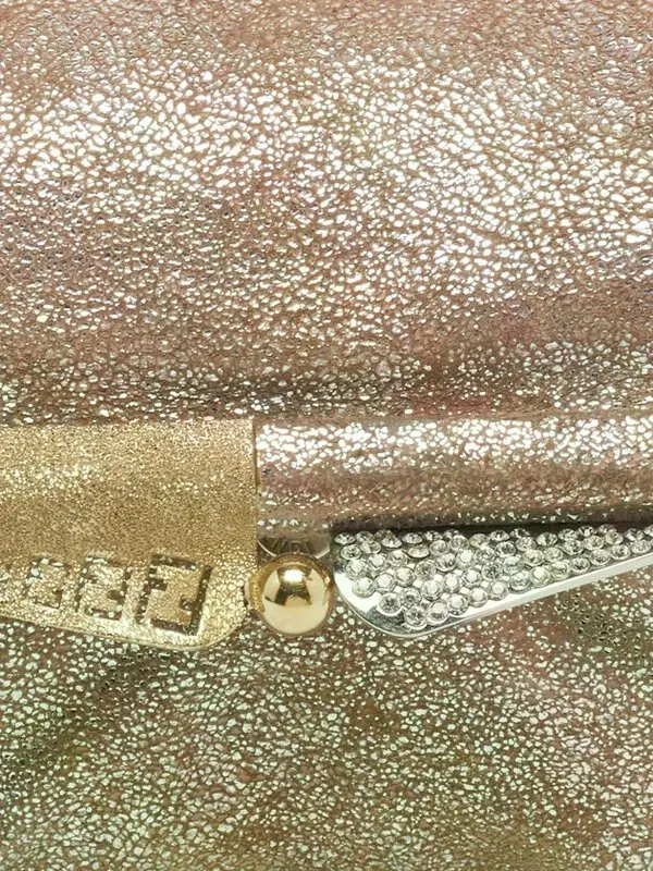 Fendi 2009 Borderline Suede Clutch Bag